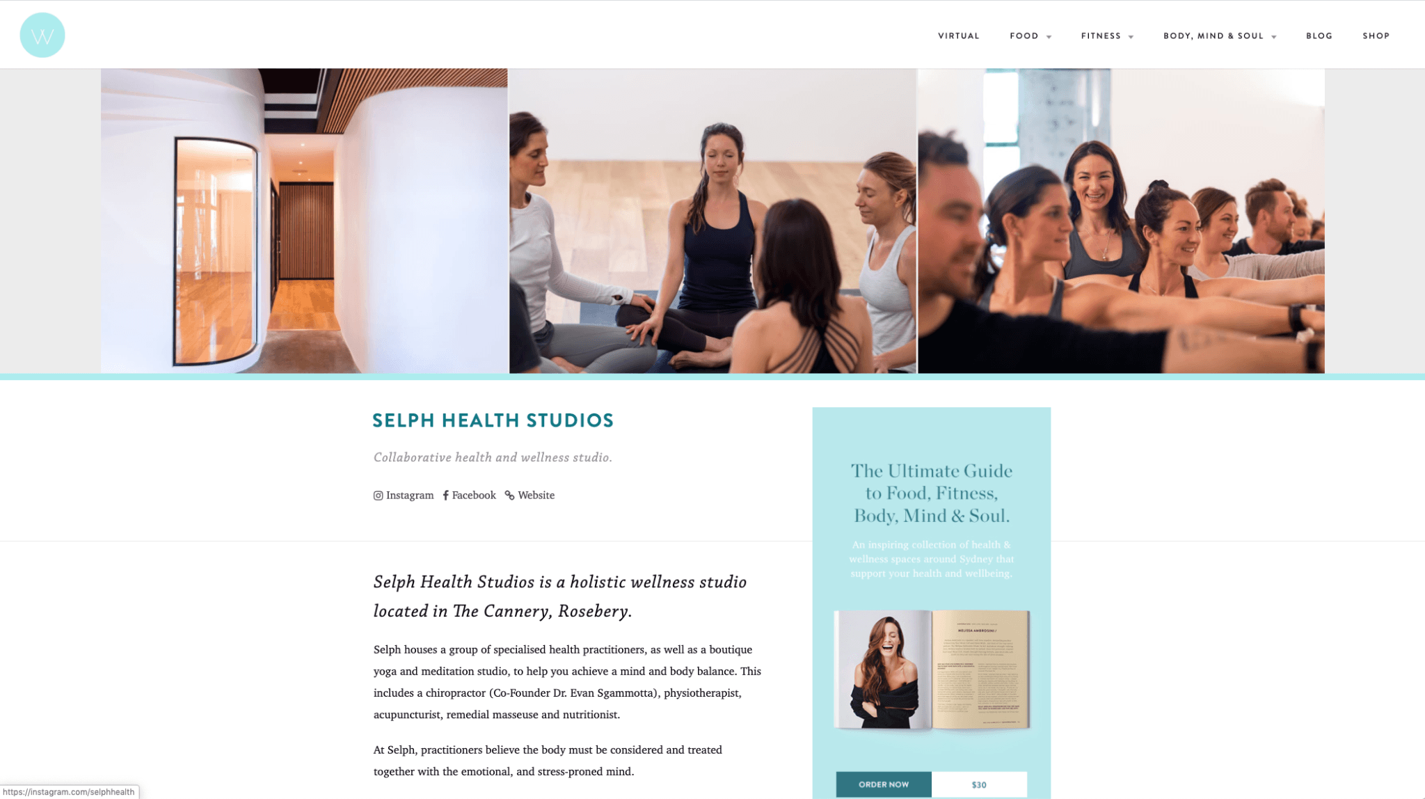 Press | Selph Health Studios | Premium Wellness Studio | Sydney