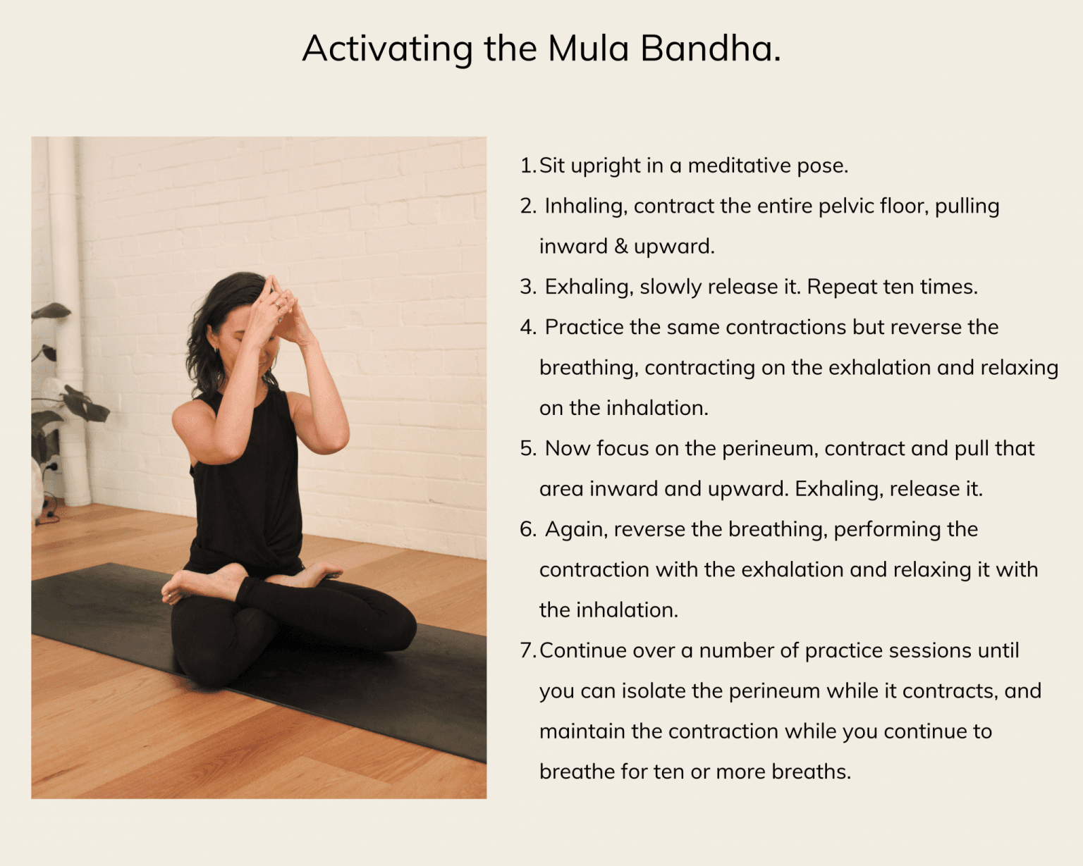 Engaging the Mula Bandha With Selph Yogi Madina Tanekeyeva.